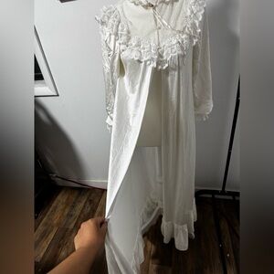 Nise Steven | Intimates & Sleepwear | Vintage Elegant White Lace ...